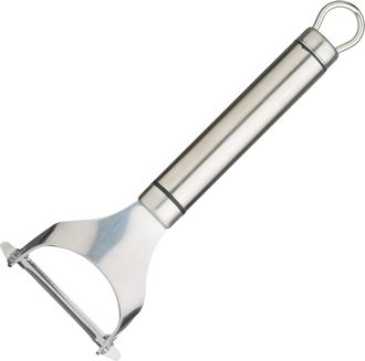 KitchenCraft Professional Kartoffelsch&auml;ler, Pendelsch&auml;ler aus Edelstahl, Sparsch&auml;ler mit schwenkbarer Klinge f&uuml;r Obst und Gem&uuml;se, Sp&uuml;lmaschinenfest, Silber, 21 cm