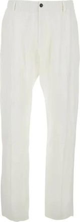 Emporio Armani Femme, Pantalons, Blanc, Taille: 42 FR Straight Pantalons