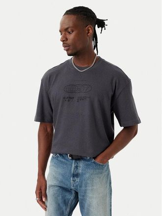 G-Star Raw T-Shirt Globes D28920-E508 Dunkelgrau Relaxed Fit