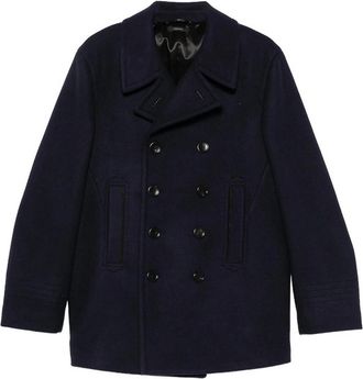 Tom Ford Kurzer Mantel - Blau