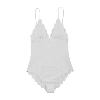 Marysia Swim Wei&szlig;er Muschelbesatz Badeanzug - - Swimwear - Damen - Wei&szlig; - XS