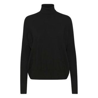 Inwear Femme, Pulls, Noir, Taille: 38 FR Pull Tricot Col Montant