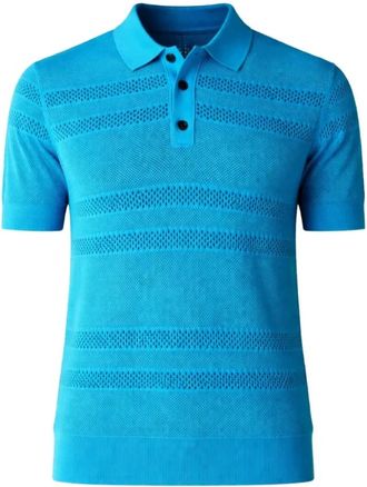 Dries Van Noten Homme, Tops, Bleu, Taille: XL Mercy 3701 Polo
