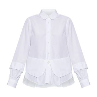 Comme Des Gar&ccedil;ons Ruffled Shirt - - Blouses & Shirts - Damen - Wei&szlig; - XS