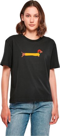 Merchcode Merchcode Womens MP0009150-Ladies Christmas Dog Tee T-Shirt, Black, XX-Large