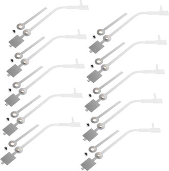 Valiclud 10 Stück Uhrzeiger Aus Metall Selbstgemacht Ersatzzeiger Für Vinyl Schallplattenuhren Sekunden Und Minutenzeiger Selbstmontierbar Für Uhrenreparatur