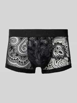 HOM Slim Fit Trunks in semitransparentem Design Modell Rhapsody
