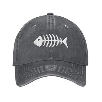 Generic Poisson-Os Homme Femme Snapback Cap Soft Casquette Trucker Anti-Soleil Hip-Hop Cap pour Sport Voyage Tennis
