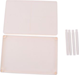 NUOBESTY Dickes Desktop Organizer Regal aus Wei&szlig;em PP Praktisches Aufbewahrungsregal f&uuml;r B&uuml;robedarf und Haushaltskleinteile Platzsparend Stabil Vielseitig f&uuml;r 