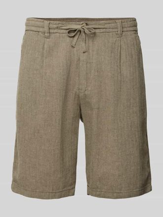 Lindbergh Regular Fit Bermudas aus Baumwoll-Leinen-Mix