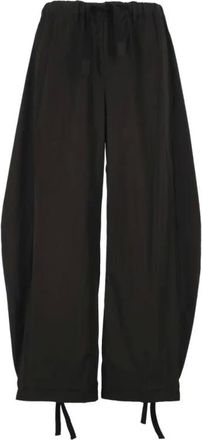 sacai Femme, Pantalons, Noir, Taille: 40 FR Poplin Pants