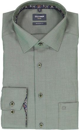 Olymp Herren Hemd gr&uuml;n EL