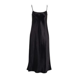 Vince Satin Slip Dress - - Dresses - Damen - Schwarzk - S