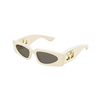 Valentino Rechteckige Sonnenbrille - - Accessories - unisex - Beige - 53 MM