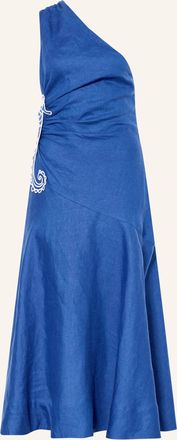 Farm Rio Farm Rio One-Shoulder-Kleid Aus Leinen blau