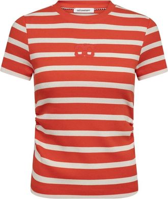 Co'Couture Femme, Tops, Multicolore, Taille: 44 FR EdgeCC Stripe V-Tee