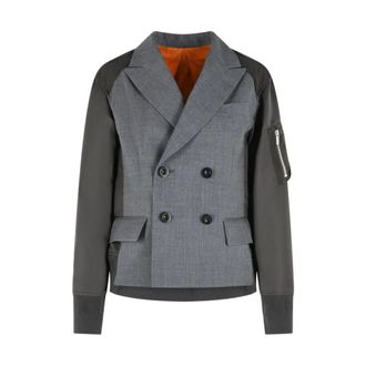 sacai Damen, Jacken, Mehrfarbig, SGr&ouml;&szlig;e