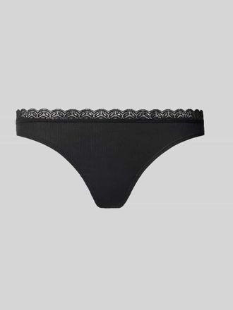 Jake*s Casual String aus Modal-Mix mit Spitzenbesatz