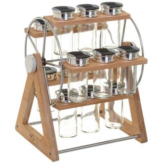 5five Simply Smart 5five Simply Smart - Support roue 15 pots &agrave; &eacute;pices bambou - 5five