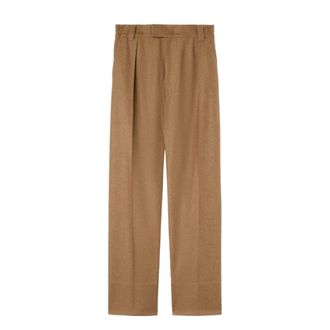 Loro Piana Luxuri&ouml;s weiche braune Flanellhose - - Trousers - Herren - Braun - 2XL