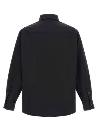 Valentino Garavani Logo-Embroidered Nylon Overshirt - Black