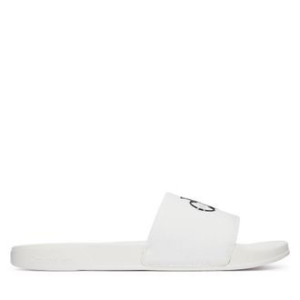 Calvin Klein Pantoletten Calvin Klein Ess Slide Cv YM0YM01393 Wei&szlig;