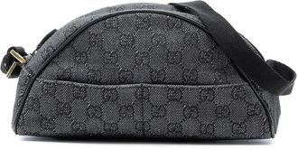 Gucci Hobo Bags - GG Denim Shoulder Bag - Gr. unisize - in Grau - f&uuml;r Damen