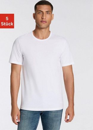 BOSS T-Shirt 5 Pack Authentic (5-tlg) Basic, Rundhals Sparpackung Set Logo