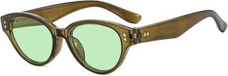Generic Lunettes De Soleil Décoratives For Hommes Et Femmes, Sport, Petite Monture, Vacances, Plein Air(Green)