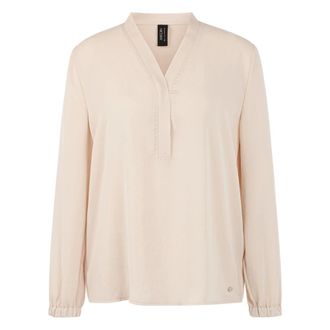 Marc Cain Blouse ample et d&eacute;contract&eacute;e - Femme - Blouses et Chemises - Blanc - Taille: 44 FR