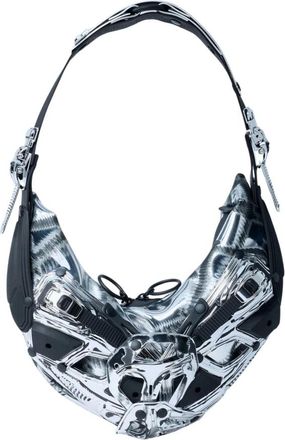 Innerraum Femme, Sacs, Gris, Taille: ONE Size HM5 Half Moon Shoulder Bag