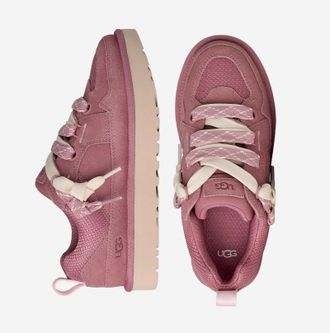 UGG Womens Sneakers Lo Lowmel Pink Leather Trainers