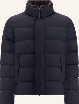 Herno Herno Daunenjacke Mit Abnehmbarem Kunstfell blau