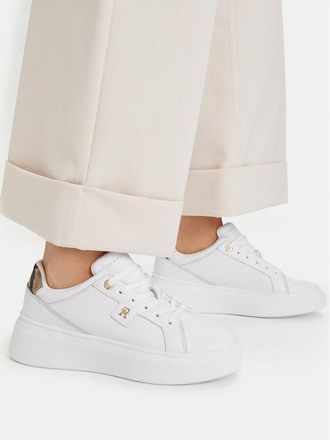 Tommy Hilfiger Sneakers Chic Platform Snake FW0FW09456 Wei&szlig;