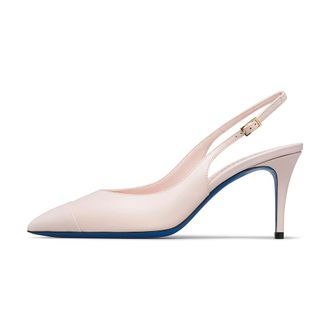 Loriblu Femme, Chaussures, Rose, Taille: 38 EU Escarpins Slingbacks en Cuir Nappa