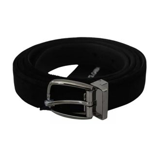 Dolce & Gabbana Velvet Belt Classic Style - - Accessories - Herren - Schwarzk - ONE SIZE