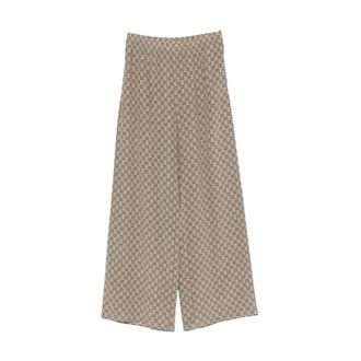 Gucci Wide Tutto GG Hose - - Trousers - Damen - Beige - S