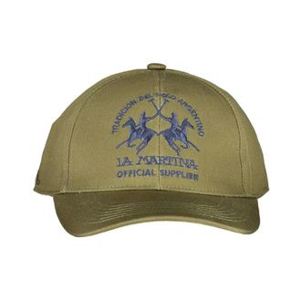 La Martina Homme, Accessoires, Vert, Taille: ONE Size Casquette Verte en Coton