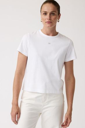 Alchemist Damen vegan T-Shirt Besen Logo Sehr WeiÃY