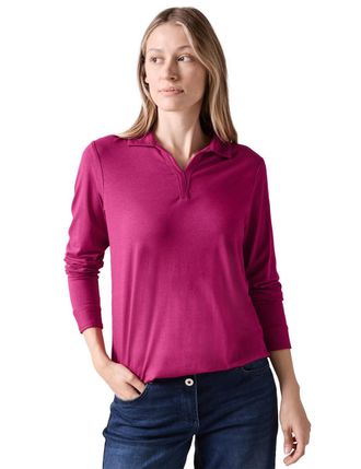 Cecil Damen B322088 Langarmshirt, Jewel Pink, XXL EU