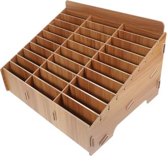 BESPORTBLE Operitacx 30 F&auml;cher Handy Aufbewahrung f&uuml;r Schule, Handy-Garage, Handy Aufbewahrungstasche f&uuml;r das Klassenzimmer, Holz Aufbewahrungsbox, Telefon Rechn