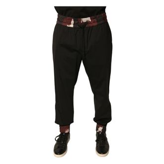 Dolce & Gabbana Camouflage Jogger Cargo Hose mit Kordelzug - - Trousers - Herren - Schwarzk - XL