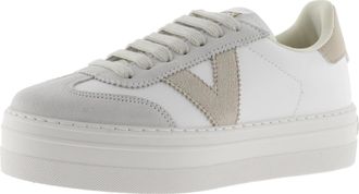 Victoria Low-Top Barcelona Ciclista Leder-Effekt & Plattform & Farbige & Spaltleder Teile 1092173 f&uuml;r Damen Hielo 41