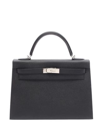 Herm&egrave;s sac &agrave; main Epsome Kelly II Sellier 32 (2018) - Noir