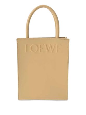 Loewe Tote Bag mit gepr&auml;gtem Henkel - Nude