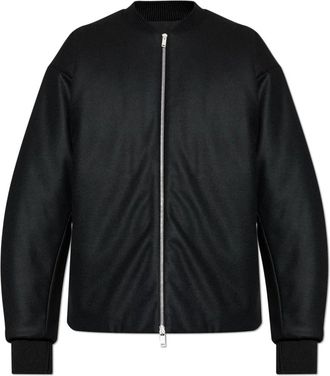 Jil Sander Homme, Vestes, Noir, Taille: XL Bomber en laine