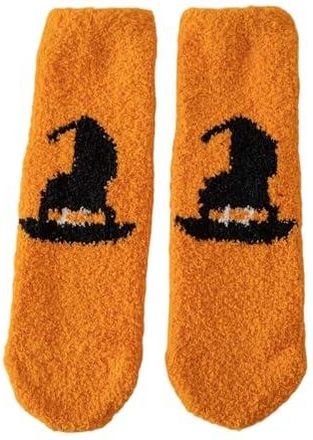 Generic Chaussettes Femme Chaussettes Chaudes Femme Chaussettes Thermiques Femme De Classique Halloween Courtes En Polaire D&eacute;coratives Chaudes Pour Dormir Ou 