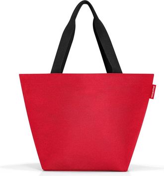 Reisenthel shopper Ger&auml;umige Shopping Bag und edle Handtasche in einem Aus wasserabweisendem Material, Couleur:rot