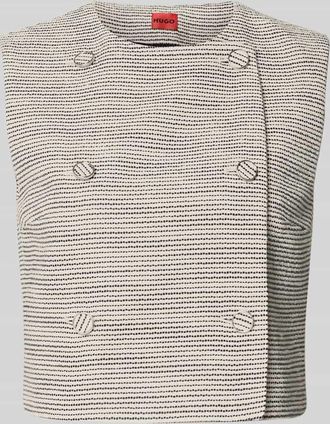 HUGO BOSS Regular Fit Kurzblazer mit Allover-Muster Modell AWINEA