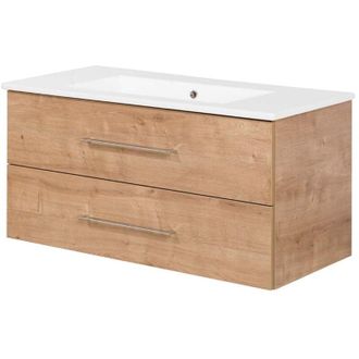 Fackelmann Waschtischunterschrank inkl. Keramikbecken b.perfekt / Soft-Close-System / Ma&szlig;e (b x h x t): ca. 103 x 51 x 48 cm